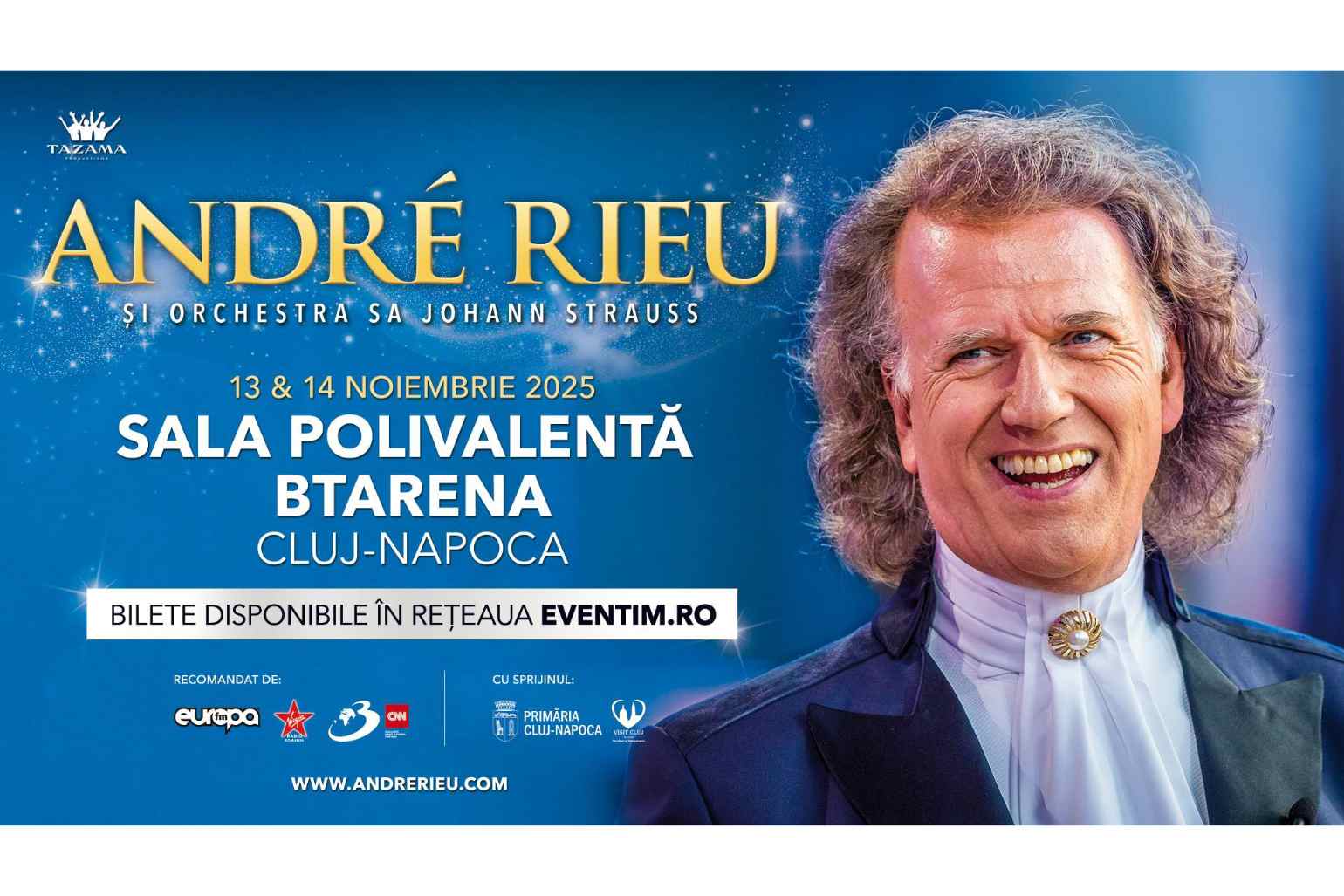 Concert André Rieu in Romania, cand si cat costa biletele